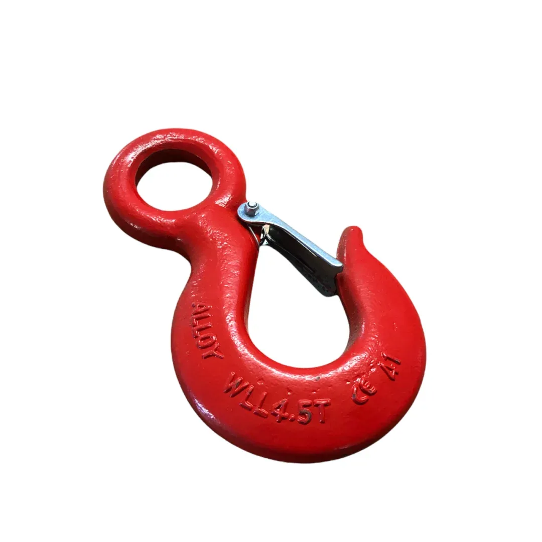 Red Lifting Hook with Eye - Cavanagh Nets